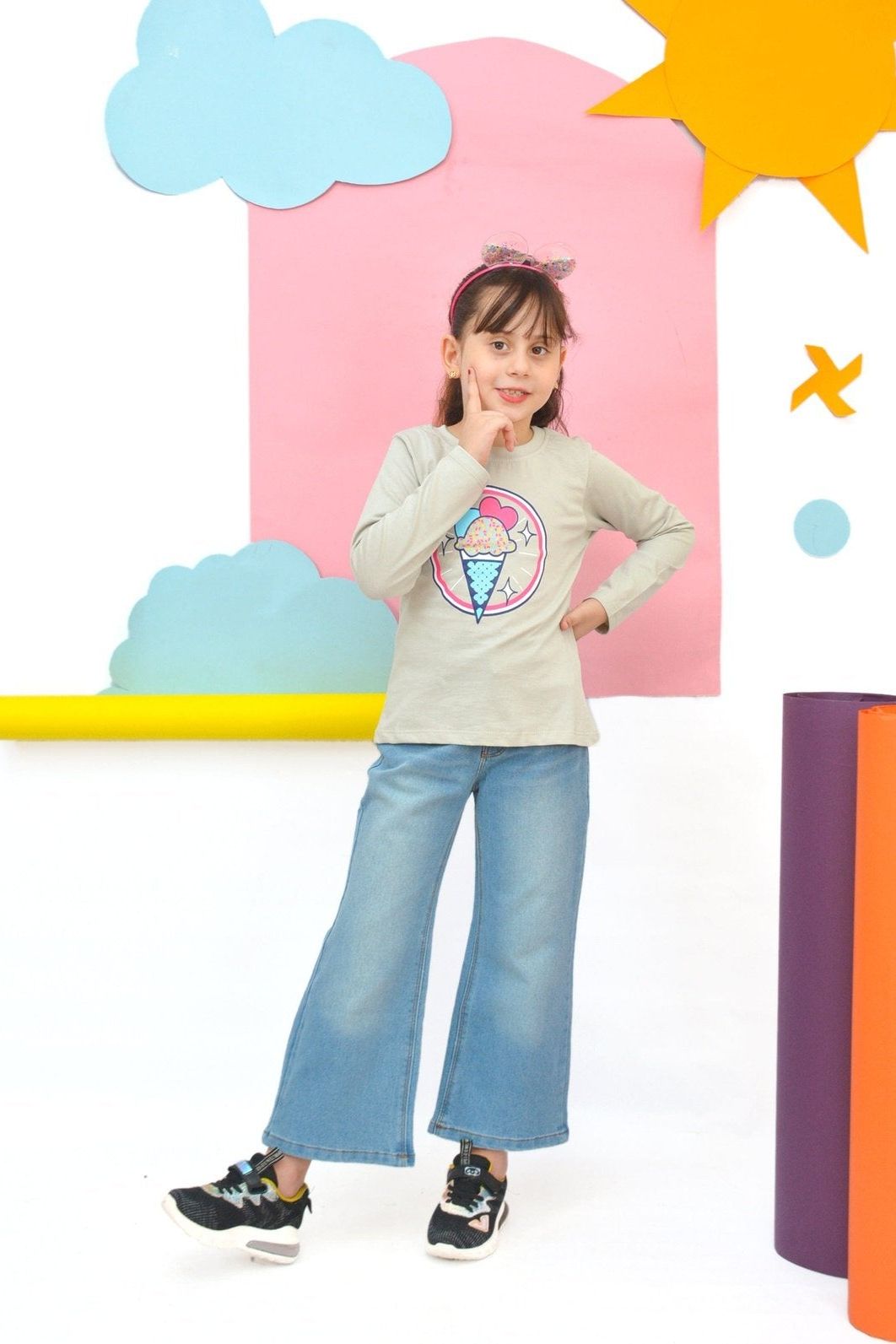 ألاأونا | ملابس بنات خروج | بنطلون جينز بناتي